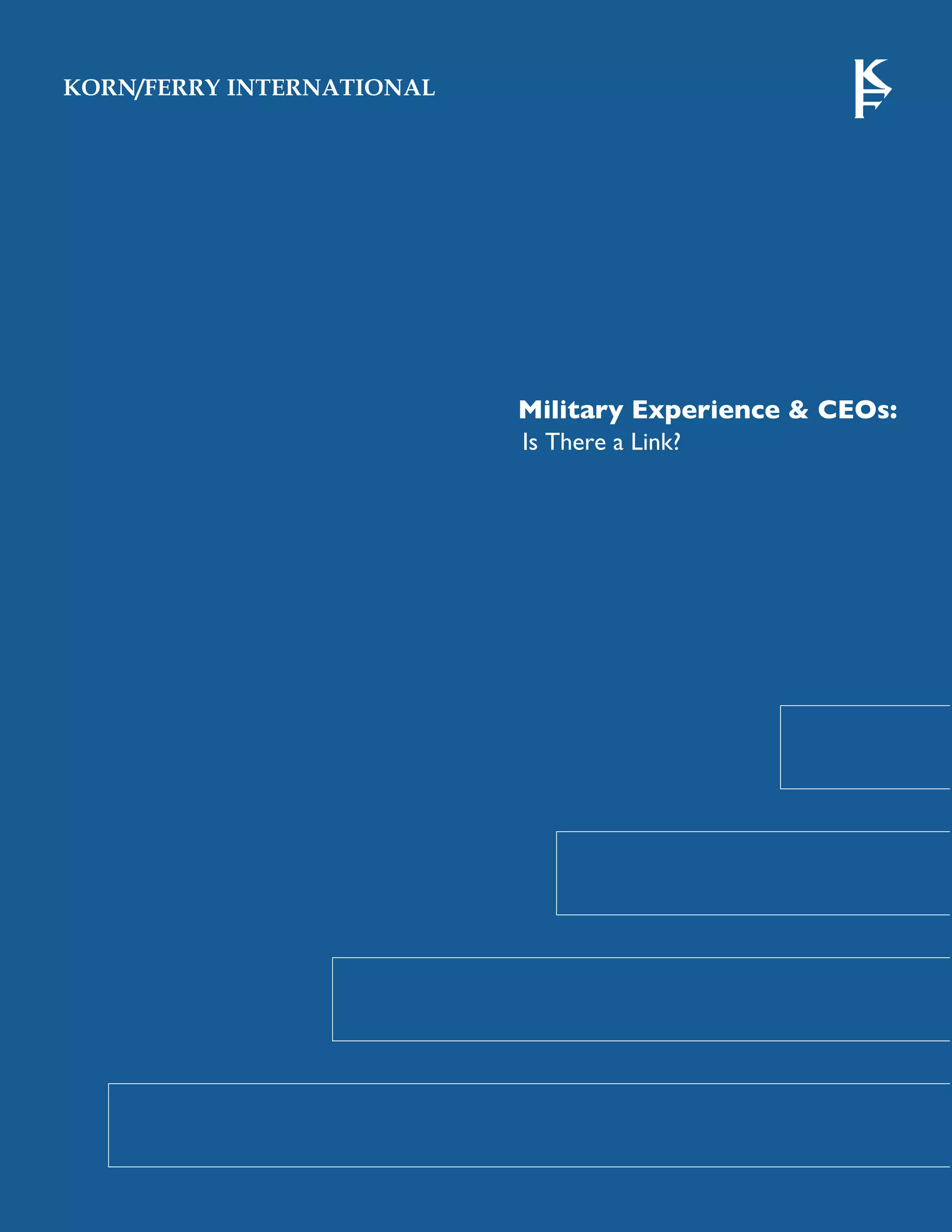 Military Experience & CEOs | PDF