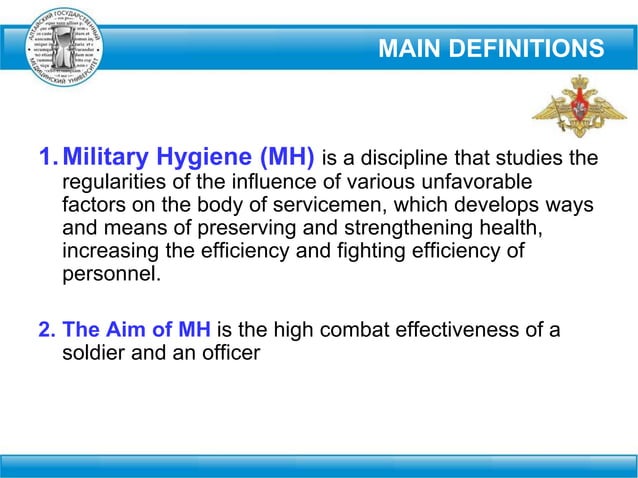 Military Food Hygiene.pptx | Nutrition | Healthy Living