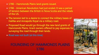 Military history of Hammonds Plains | PPTX