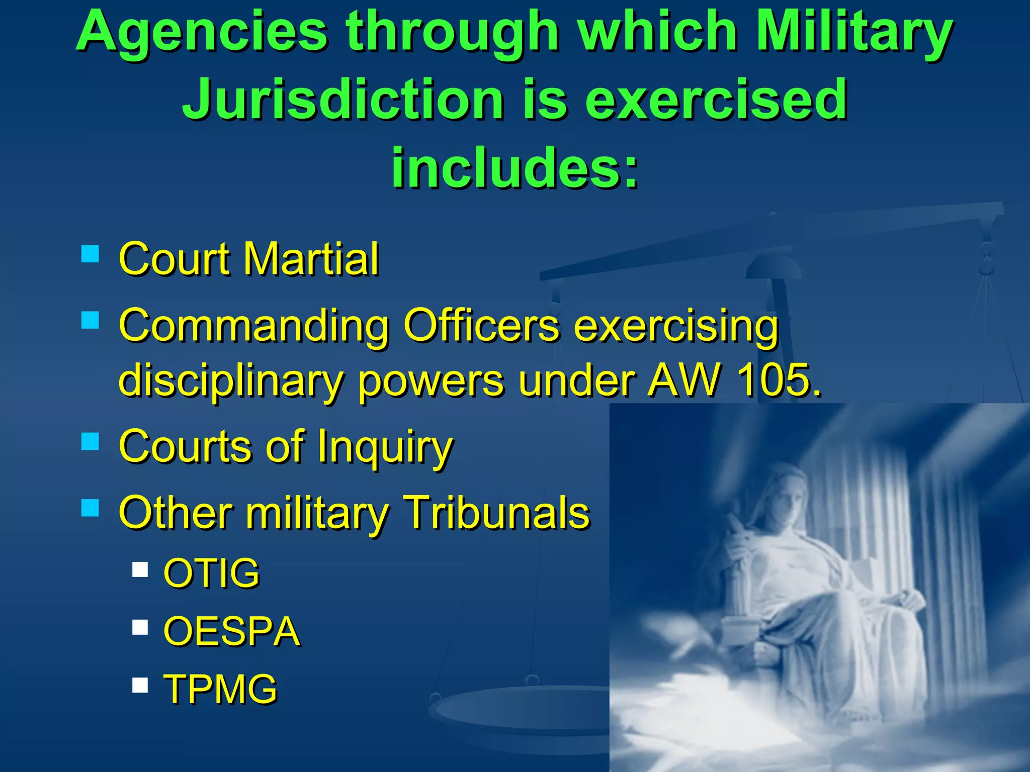 Military Justice SYSTEM | PPT