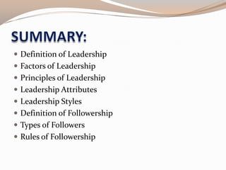Military leadership | PPTX