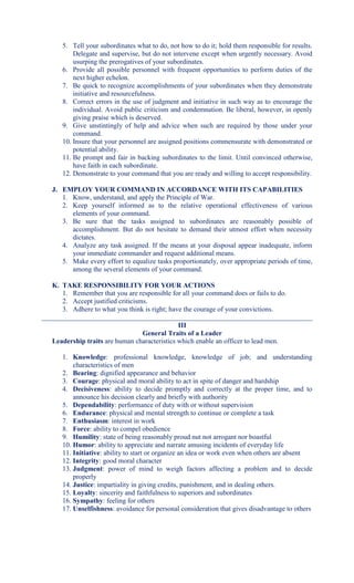 Military leadership | DOCX