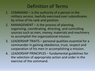 Military leadership | PPTX