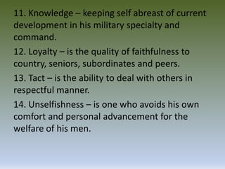 Military leadership | PPTX