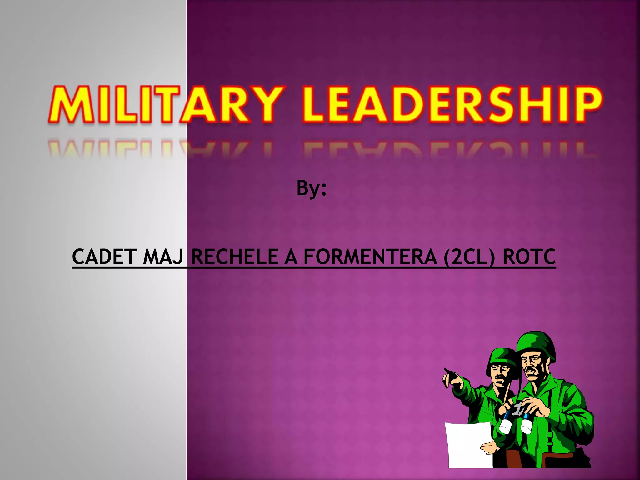 Military leadership | PPTX