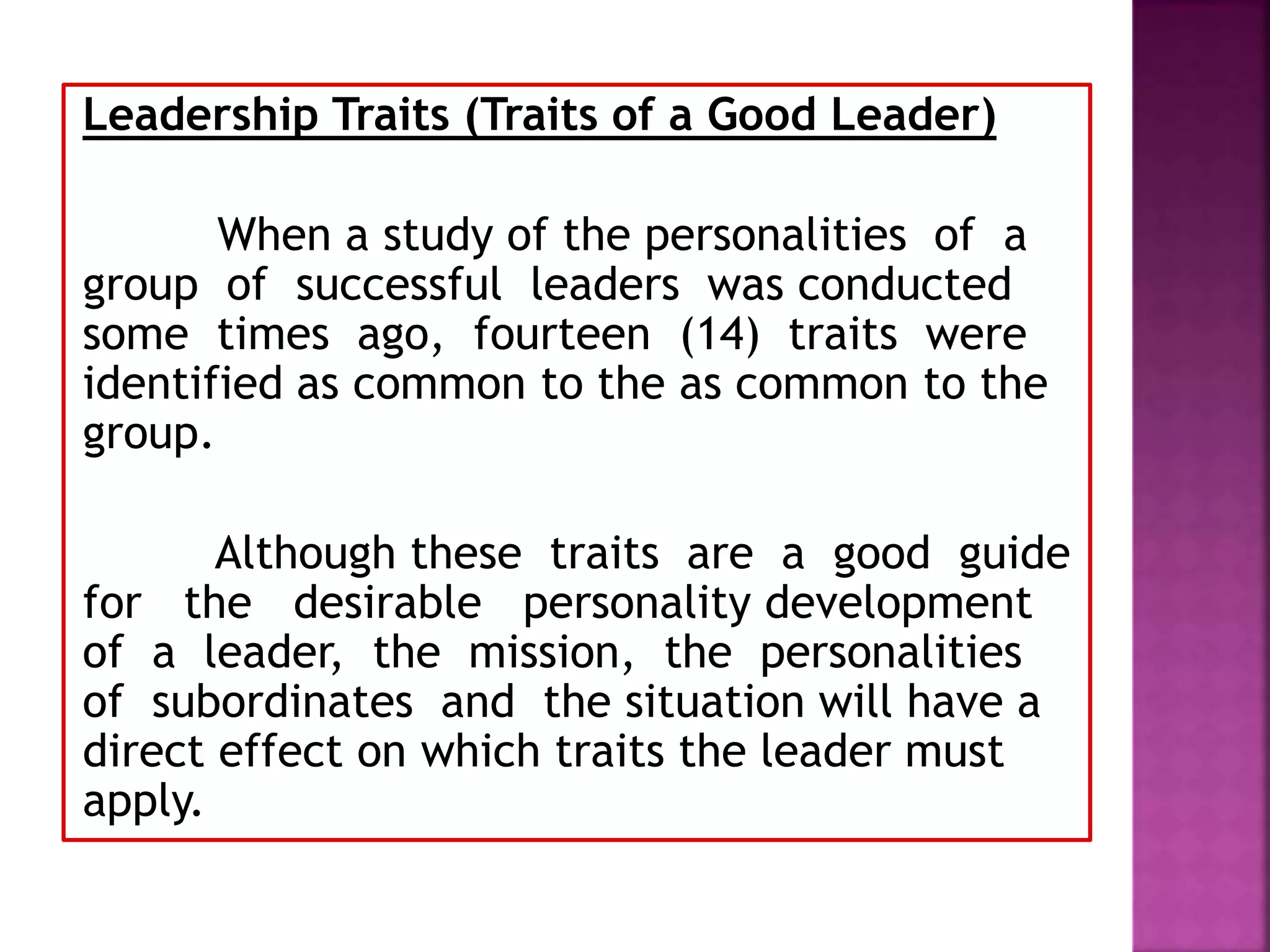 Military leadership | PPTX