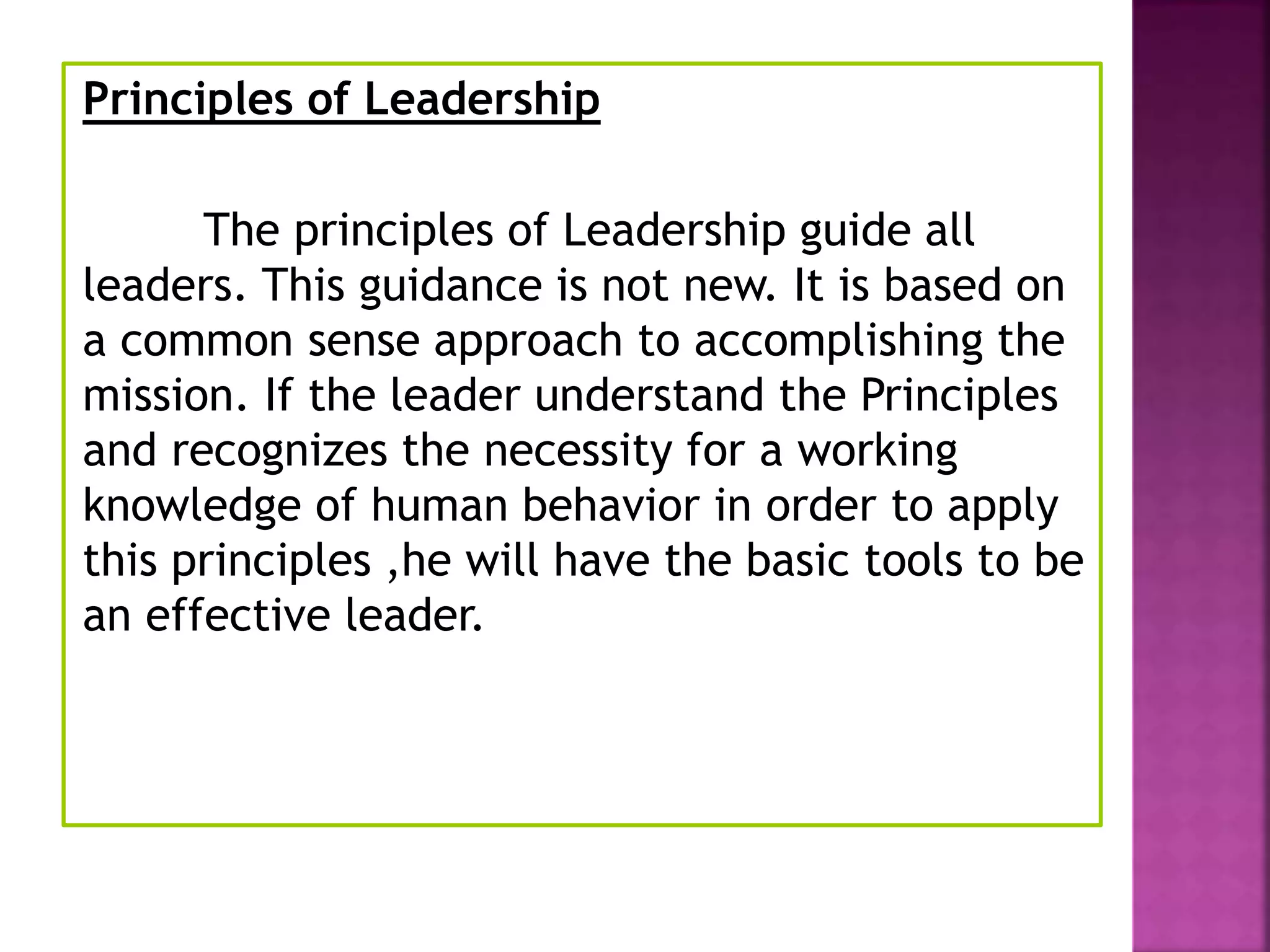 Military leadership | PPTX