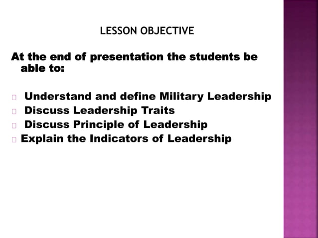 Military leadership | PPTX
