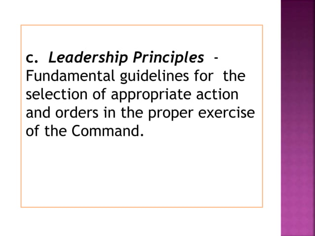 Military leadership | PPTX