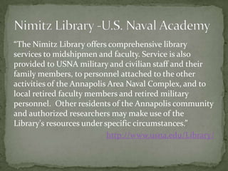 Military librarianship | PPT