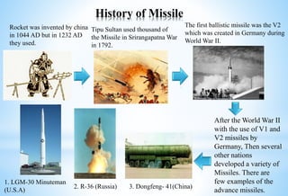 Military missiles | PPTX