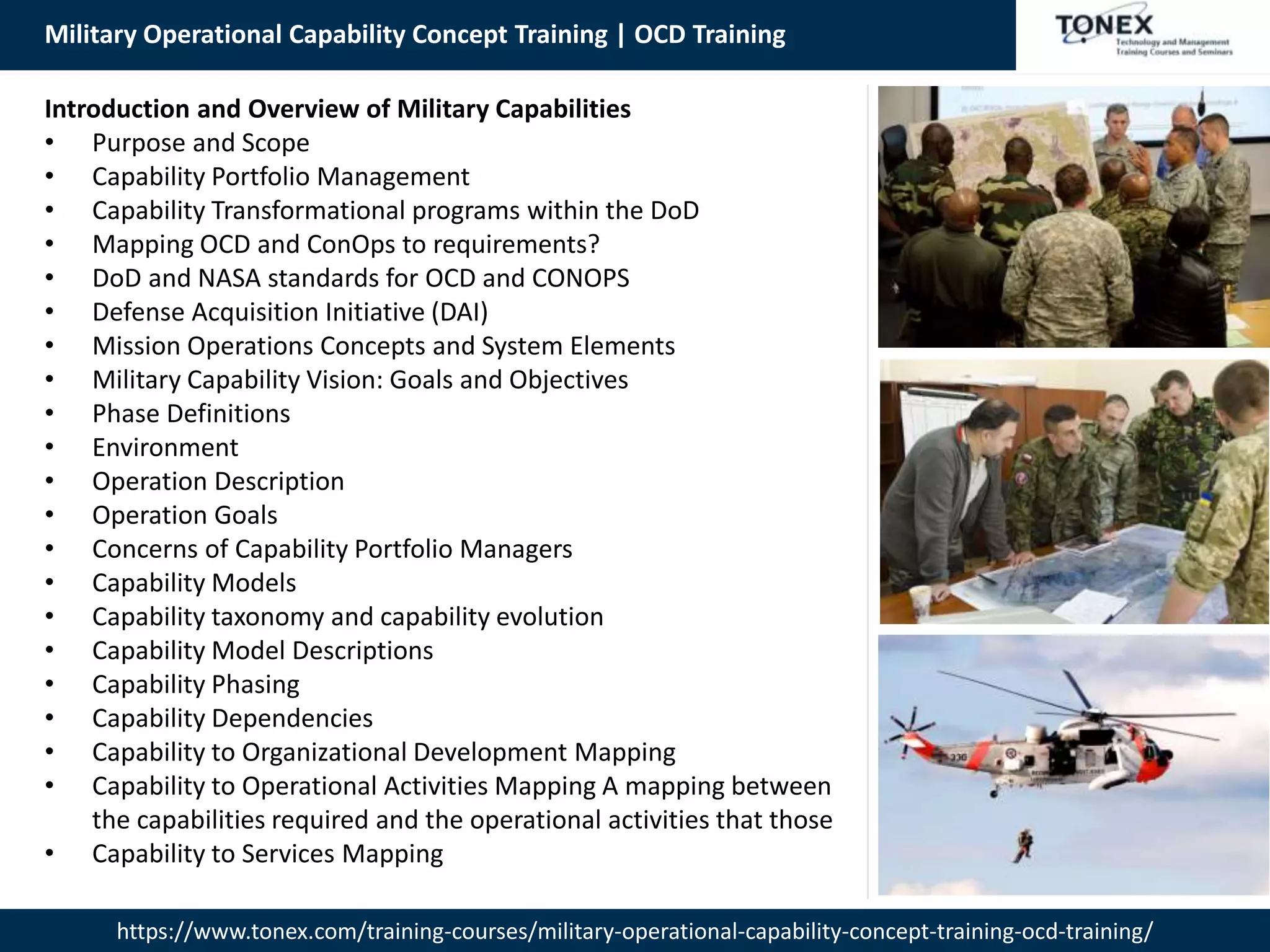 Military Operational Capability Concept Training (OCD) Training | PPTX