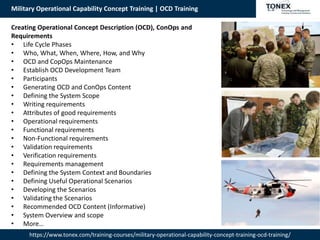 Military Operational Capability Concept Training (OCD) Training | PPTX