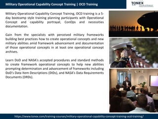 Military Operational Capability Concept Training (OCD) Training | PPTX