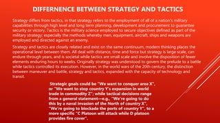 Military origin of strategy and evolution of strategic | PPTX