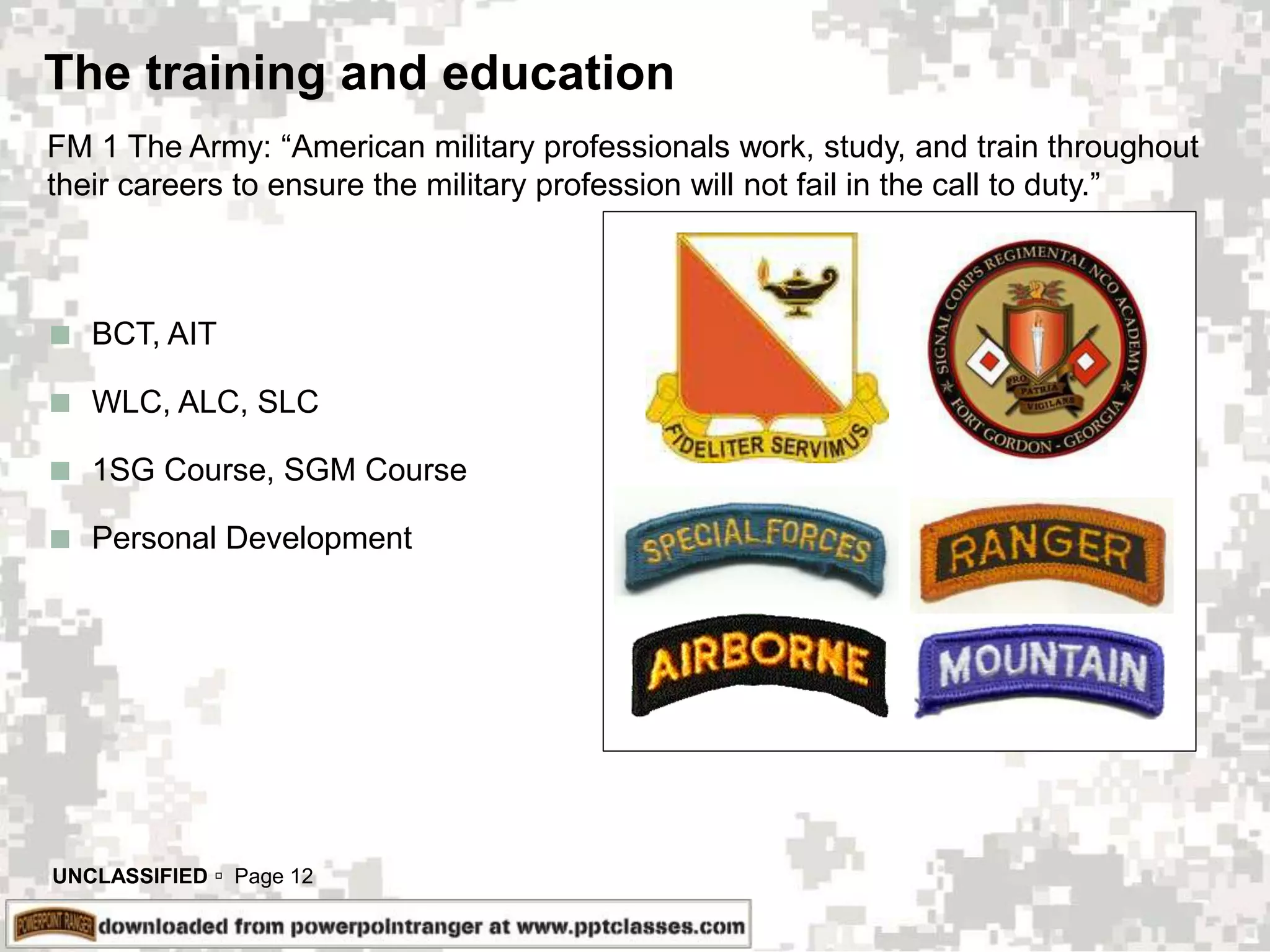 Military Professionalism | PPTX