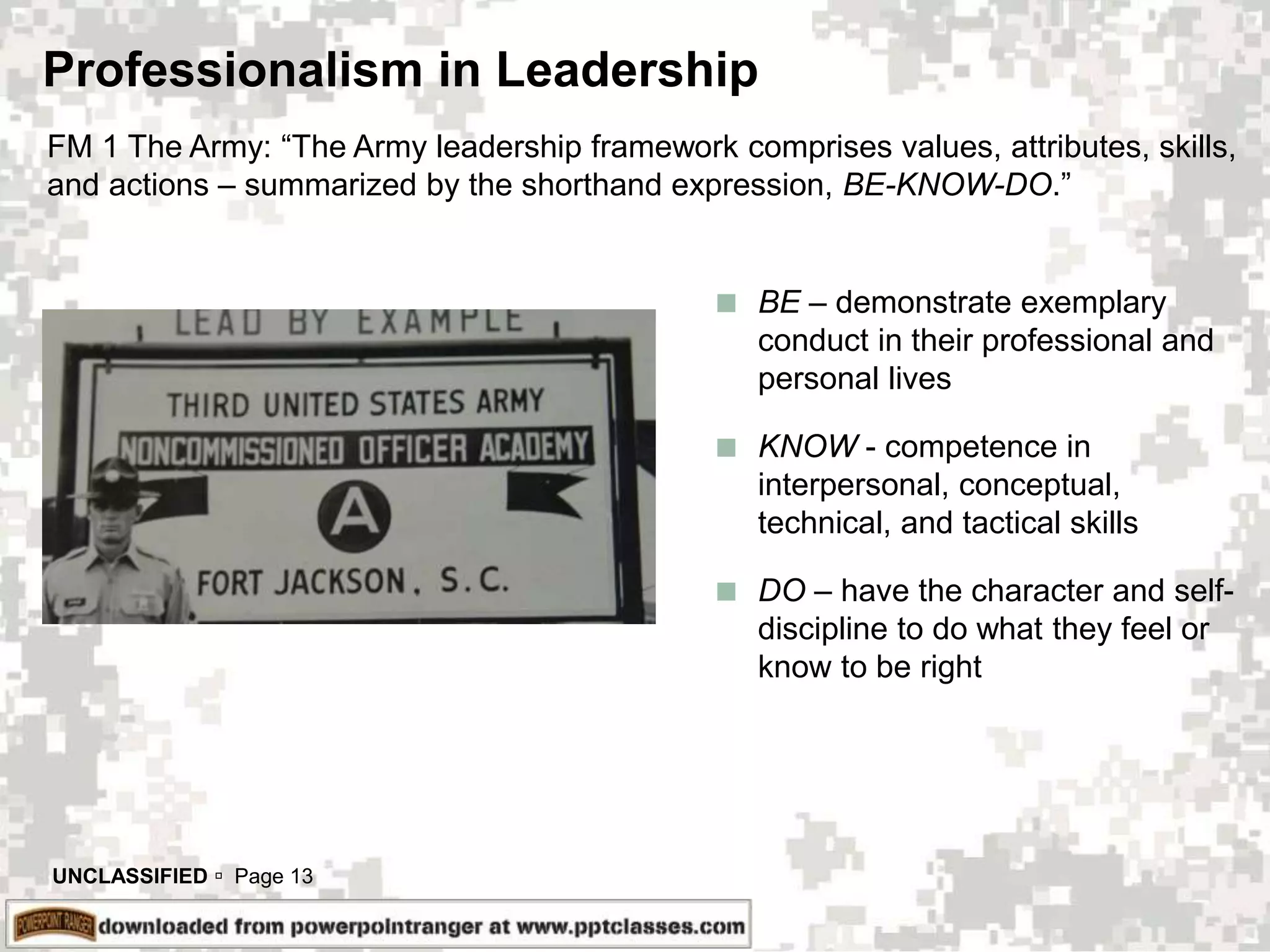 Military Professionalism | PPTX