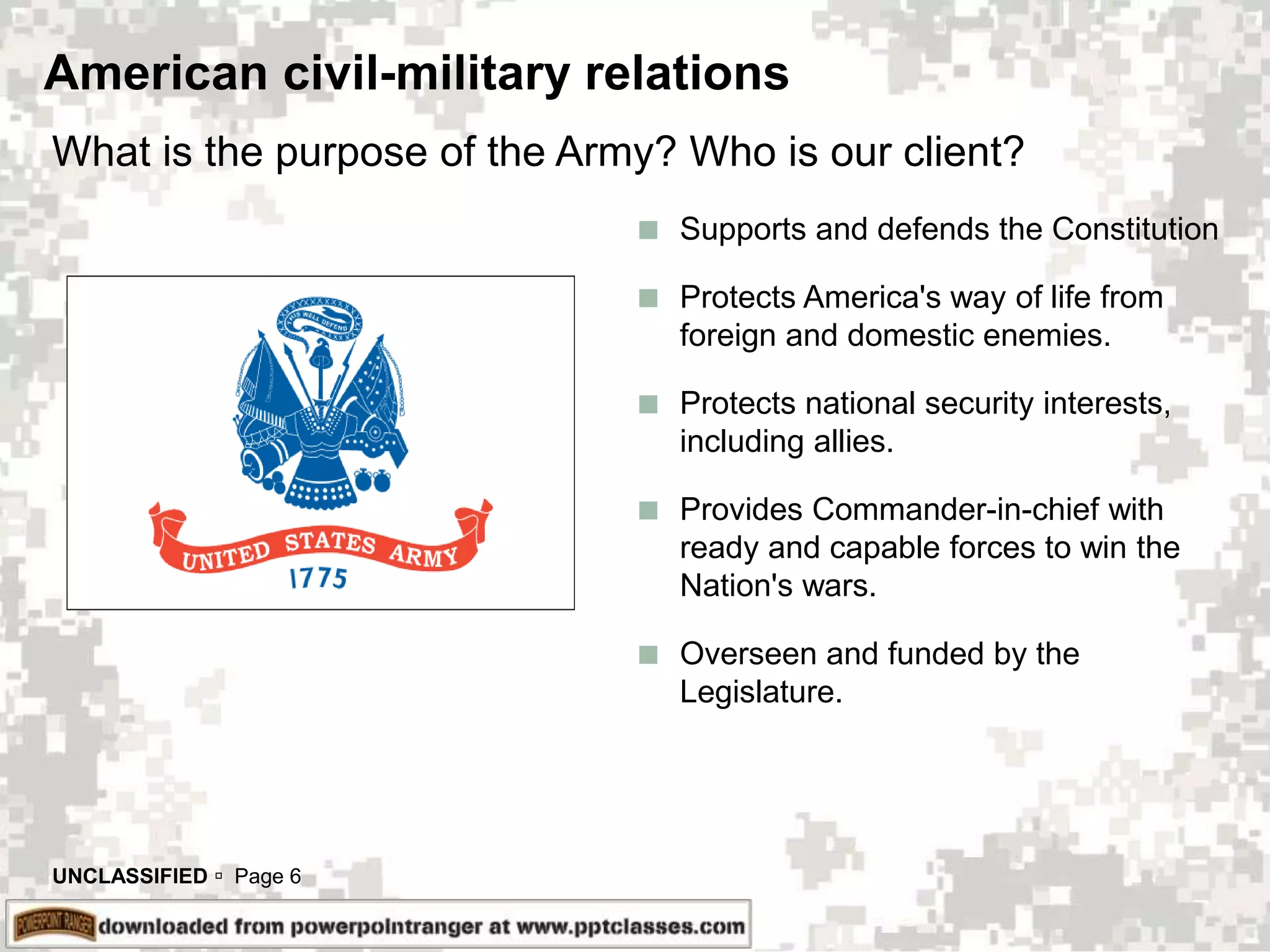 Military Professionalism | PPTX