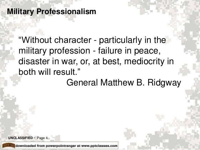 Military Professionalism