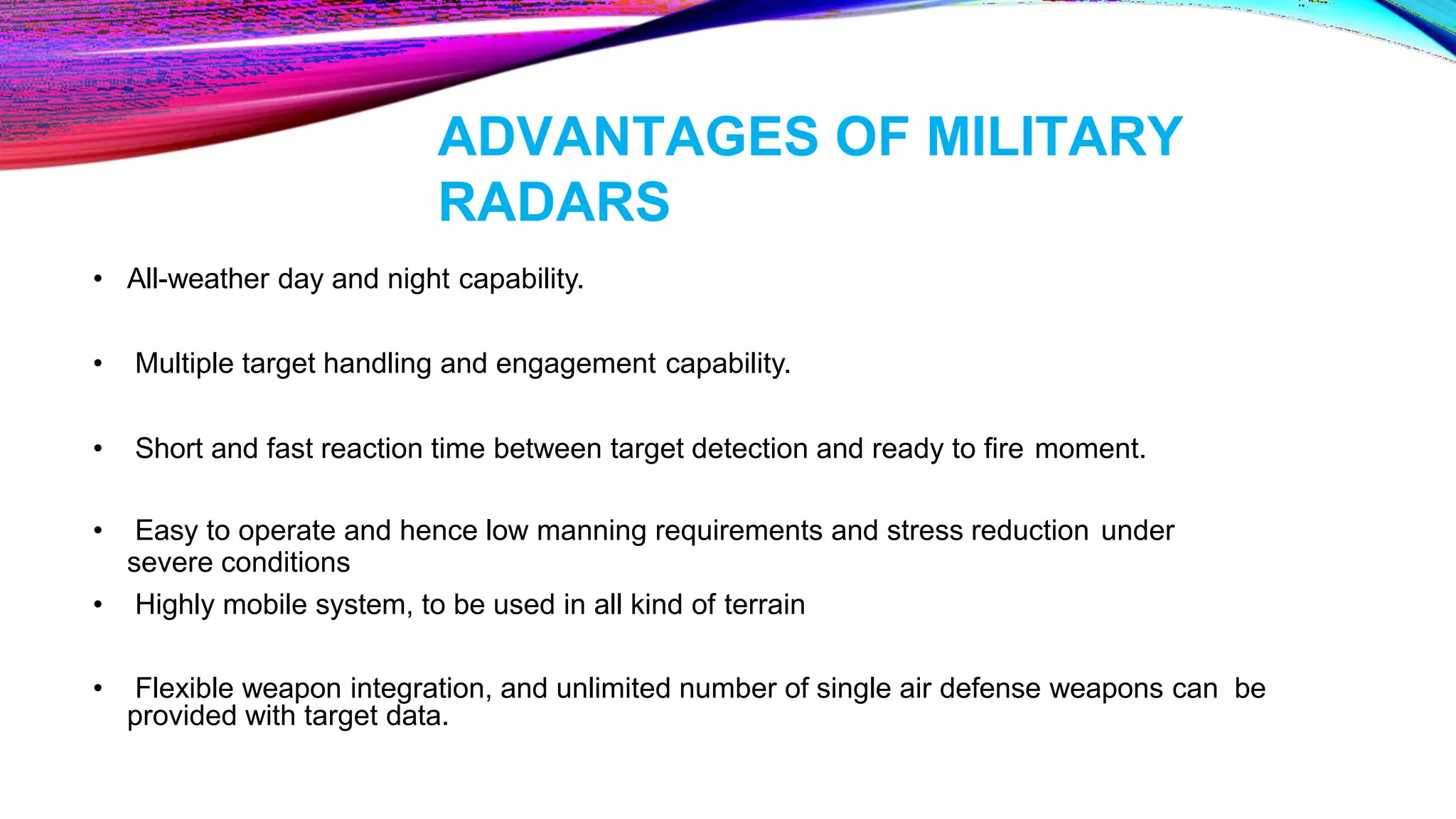 Military radar and satellite switching | PPTX