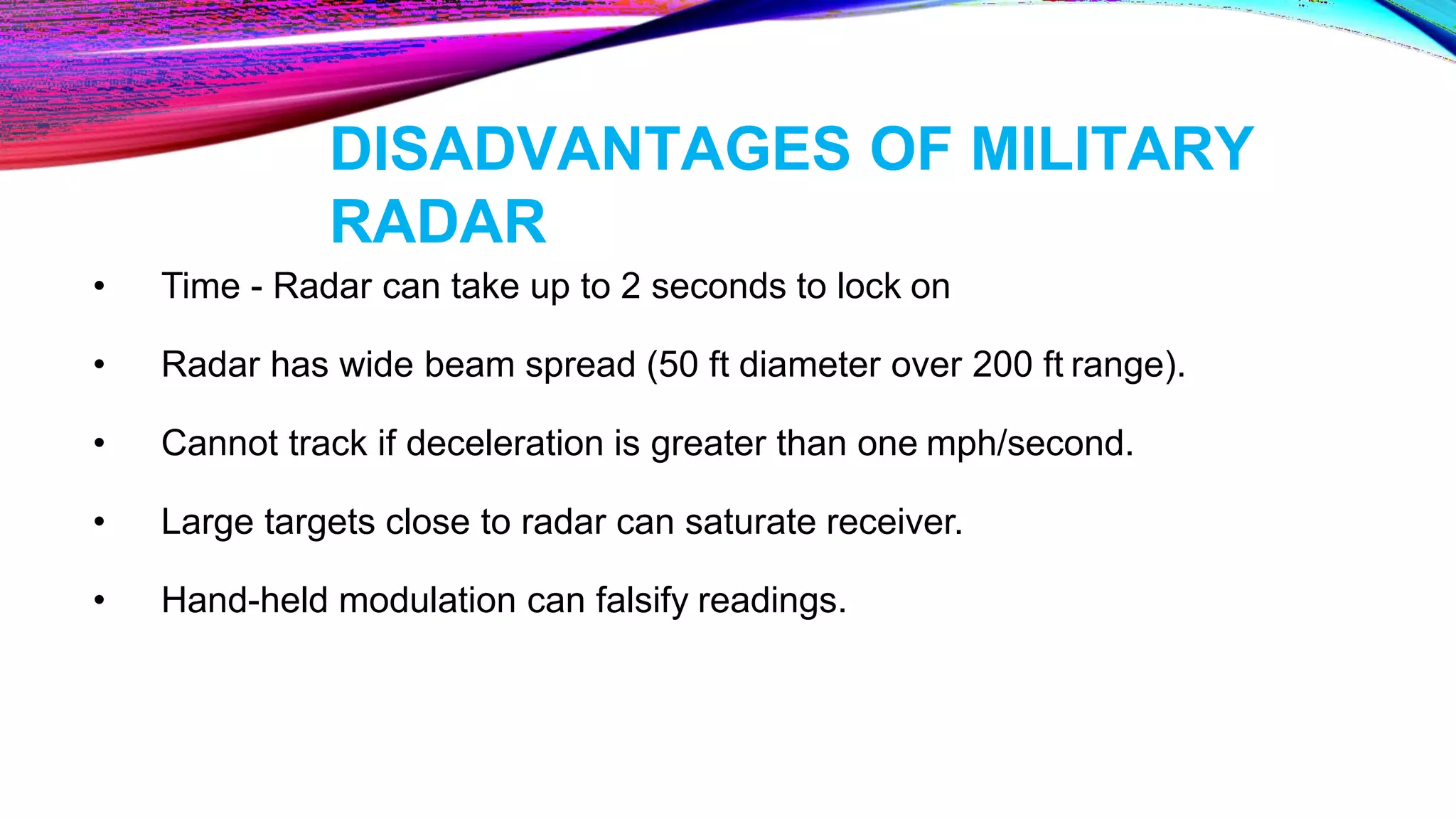 Military radar and satellite switching | PPTX