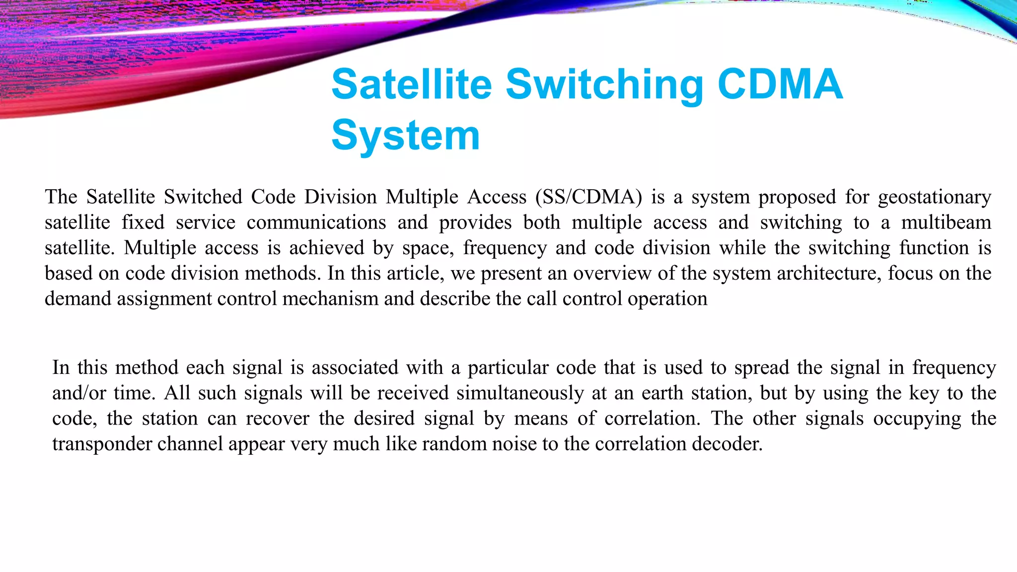 Military radar and satellite switching | PPTX
