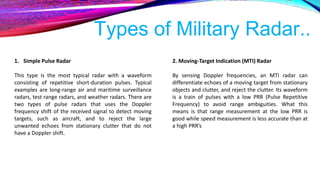 Military radar and satellite switching | PPT