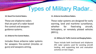 Military radar and satellite switching | PPT