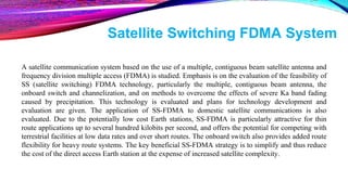 Military radar and satellite switching | PPT