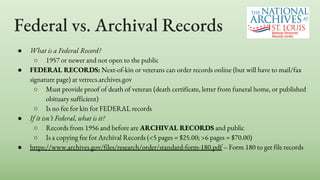 Military Records | PPT