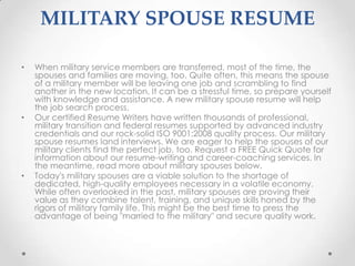Military Resumes | PPT
