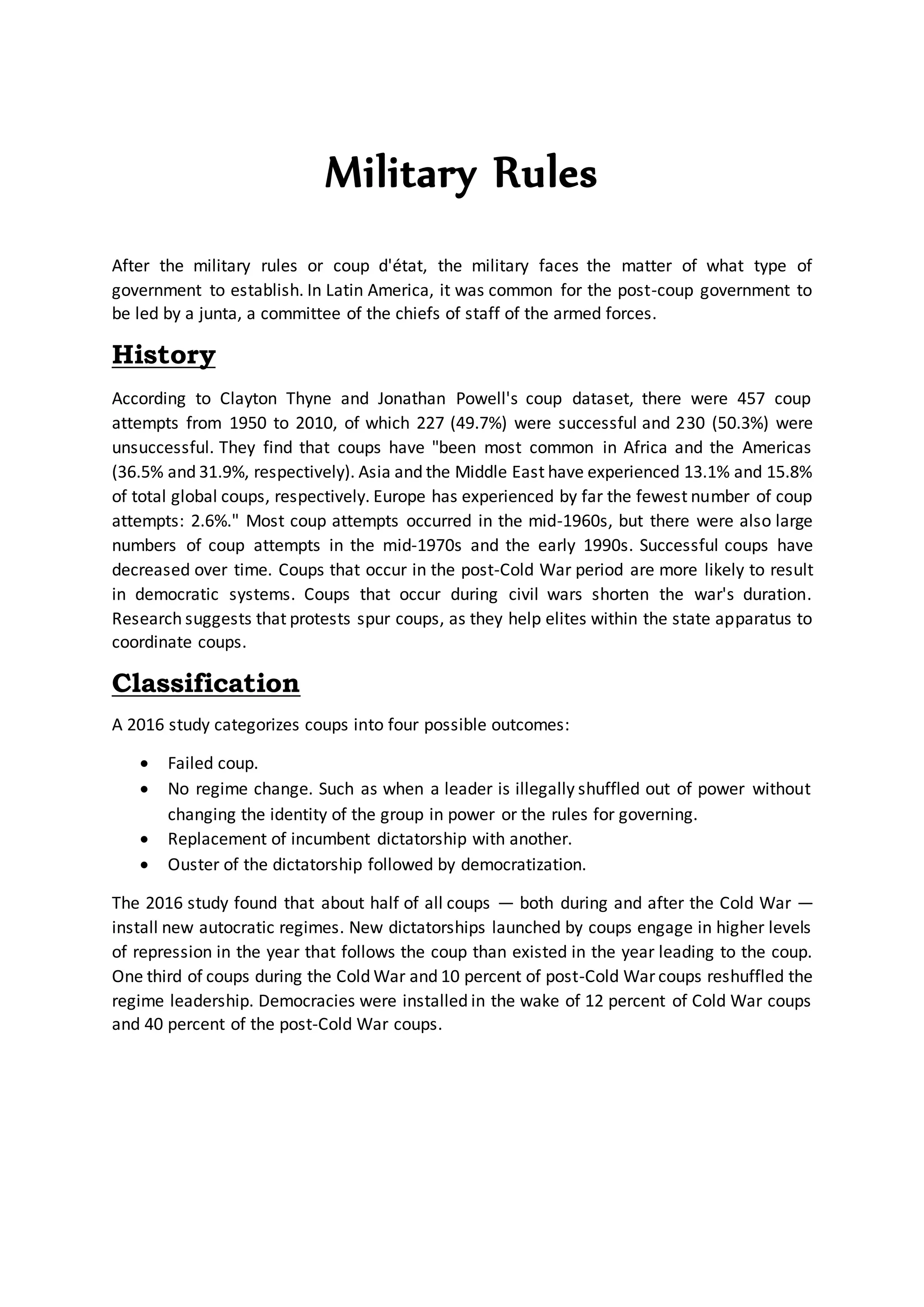 Military rules in bangladesh (1975 1990) | DOCX