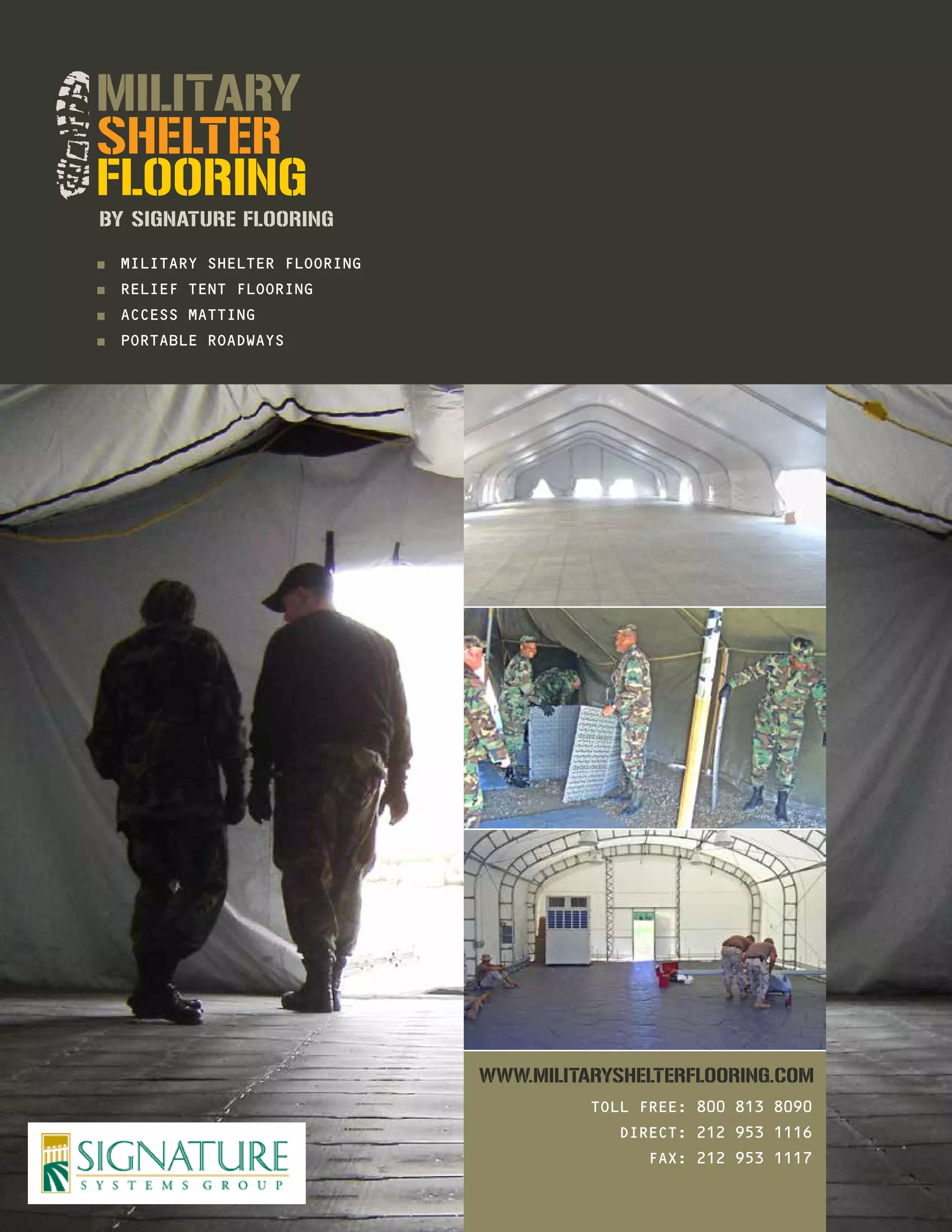 Military shelter flooring brochure 2014 | PDF