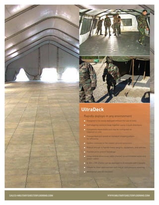 Military shelter flooring brochure 2014 | PDF