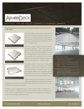 Military shelter flooring brochure 2014 | PDF