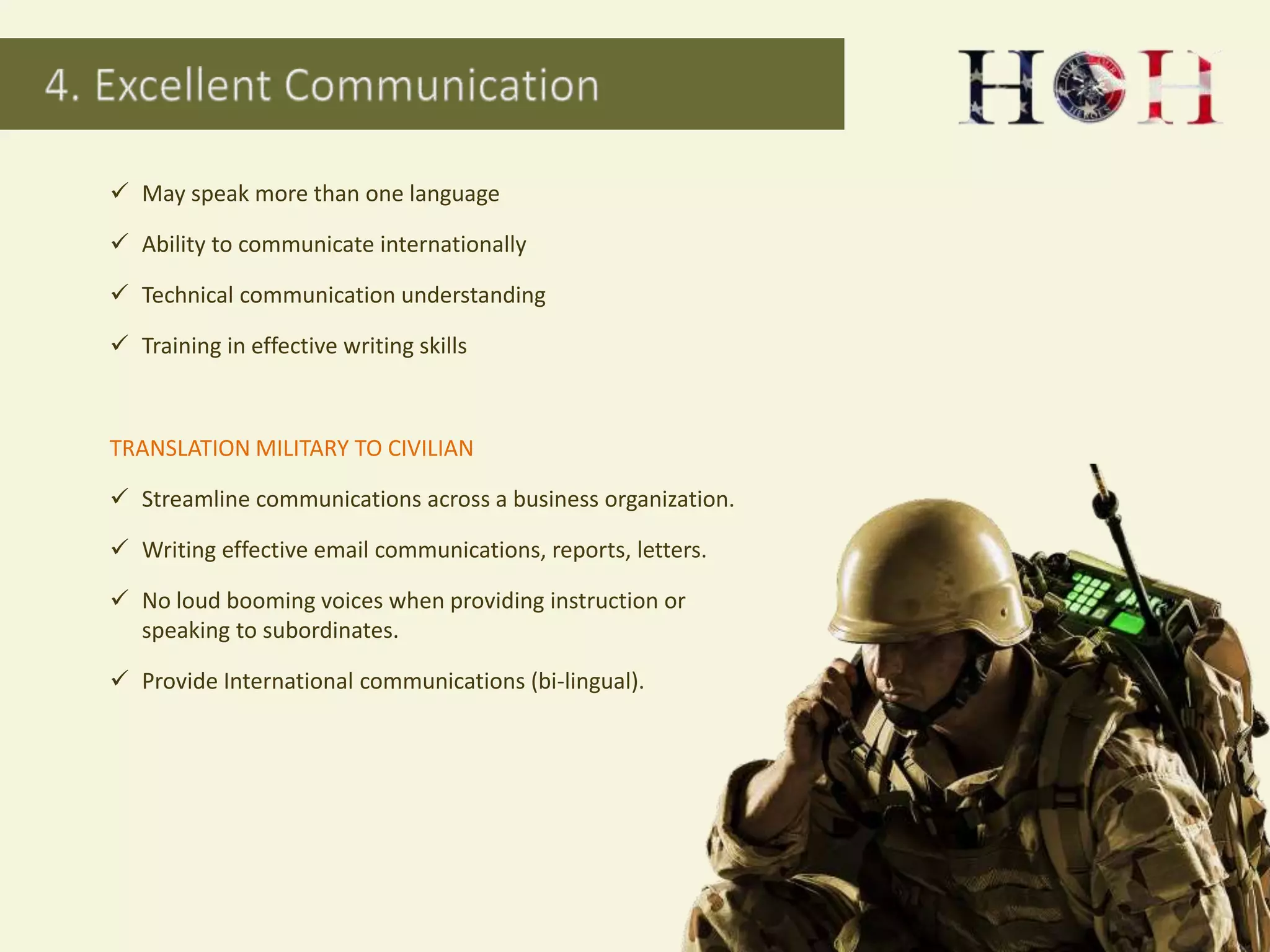 Transferable Military skills | PPSX