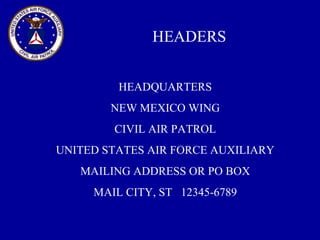 Military style correspondence | PPT