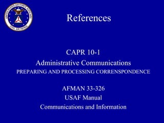 Military style correspondence | PPT