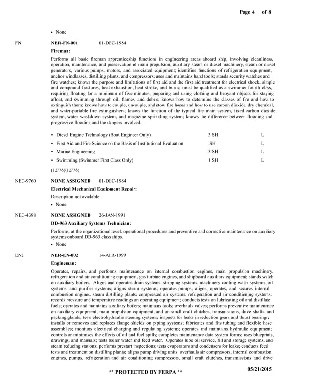 Military transcript | PDF