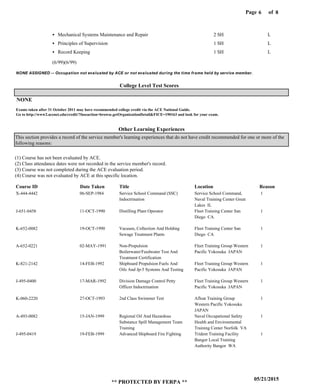 Military transcript | PDF