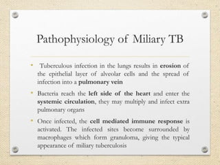Military tuberculosis, definition, types | PPTX