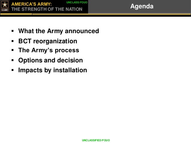 Military Value Analysis And Brigade Combat Team Reorganization Briefi…