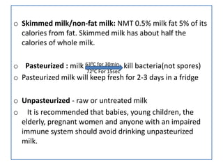 analysis of milk | PPTX