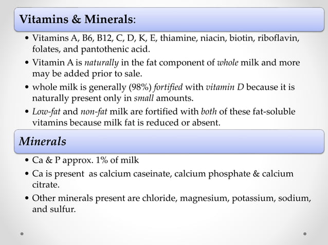 Milk and milk products | PPTX | Chemistry | Science