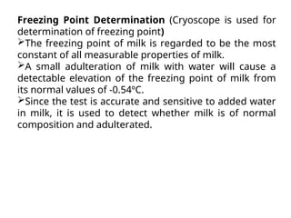 Milk test for identification of pathological organism | PPT