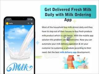 Milk Delivery App | PPT