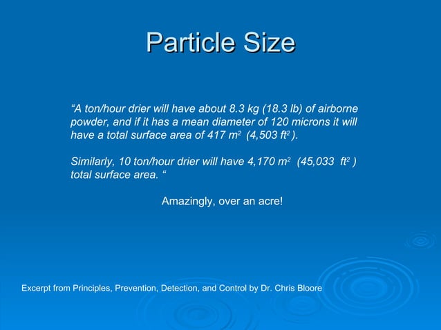 Milk Powder Combustible Dust Hazards | PPT | Agriculture | Industries