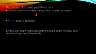 Milk adulteration | PPTX