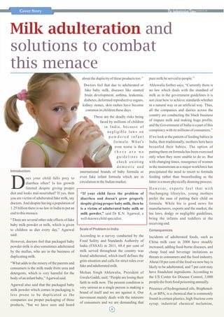 Milk adulteration and solutions to combat this menace | PDF