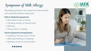 Milk Allergy: Causes, Symptoms & Management | PPT